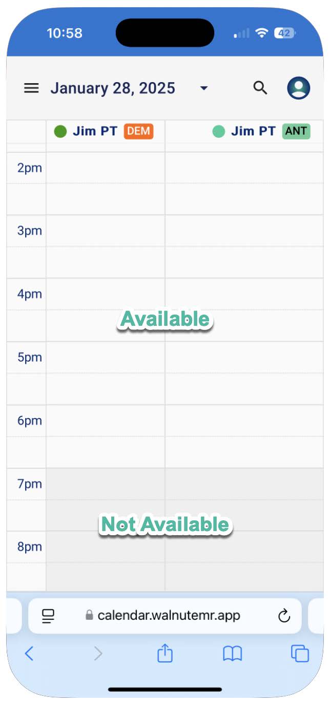 How to Setup and Use Mobile Calendar App – WalnutEMR – Electronic ...